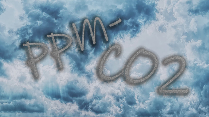 PPM-CO2 las letras de carbono que escriben nuestro futuro - SGK-Planet